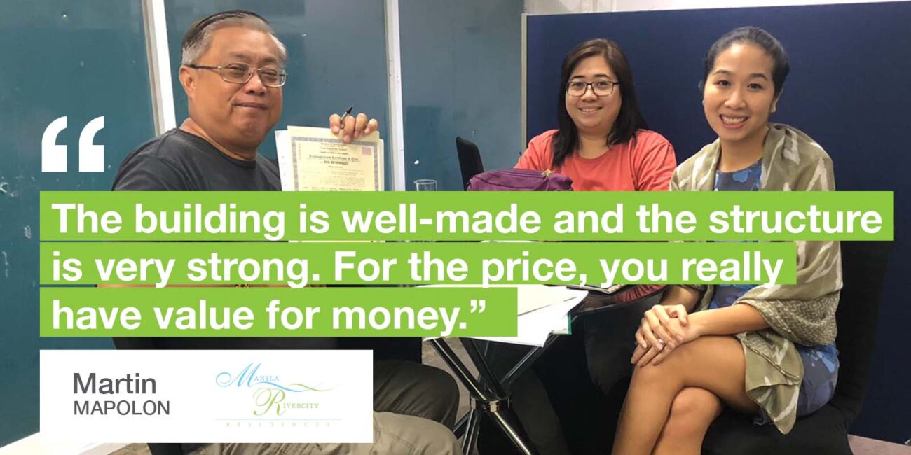 Safe and assured at Manila Rivercity Residences – CDC Homes